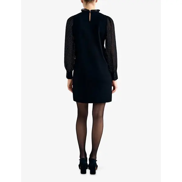 PHASE EIGHT Thea Rhinestone-embellished Knitted Mini Dress
