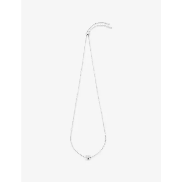 Loewe Anagram Bombé Sterling Necklace - Silver