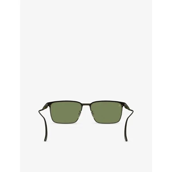FERRARI Fh1033d Rectangle-frame Metal Sunglasses
