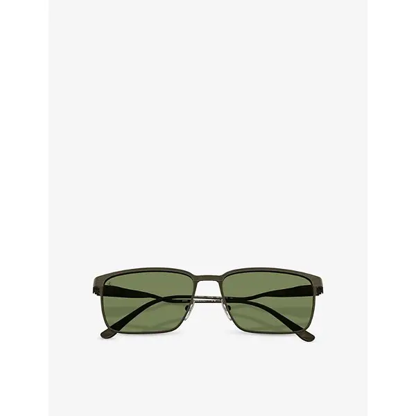 FERRARI Fh1033d Rectangle-frame Metal Sunglasses