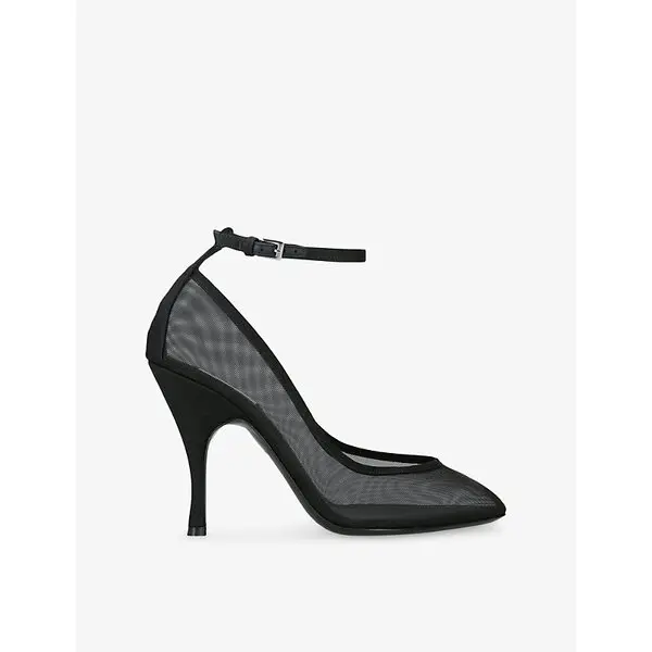 AZZEDINE ALAIA Nude 100 Mesh Pumps - Black
