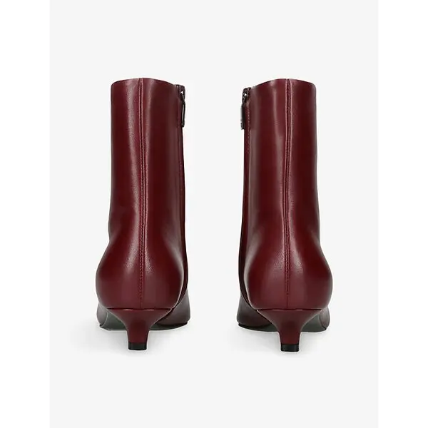 TOTEME Pointed-toe Leather Heeled Ankle Boots