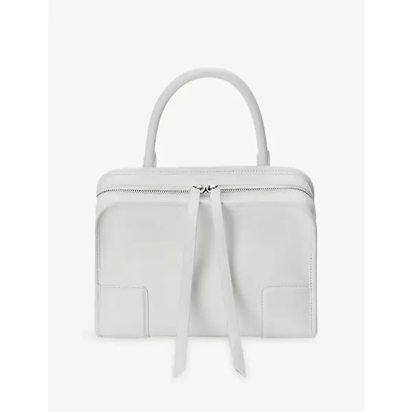 Loewe Amazona 180 Small Leather Handbag - White