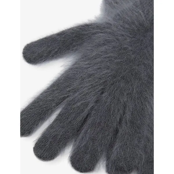 REISS Millie Brushed-cashmere Gloves