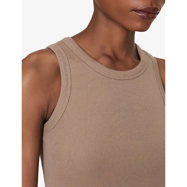 JOSEPH Yeux Ribbed Stretch-cotton Vest Top