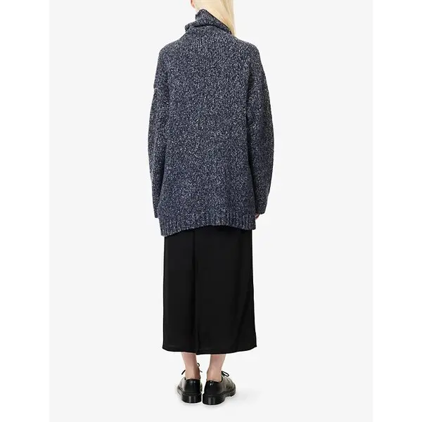 Yohji Yamamoto String High-neck Alpaca-blend Jumper