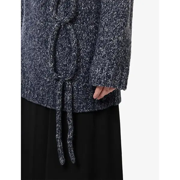 Yohji Yamamoto String High-neck Alpaca-blend Jumper