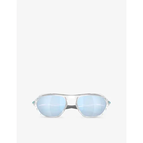 Oakley Oo9537 Cage Jacket Geometric-frame Nylon Sunglasses
