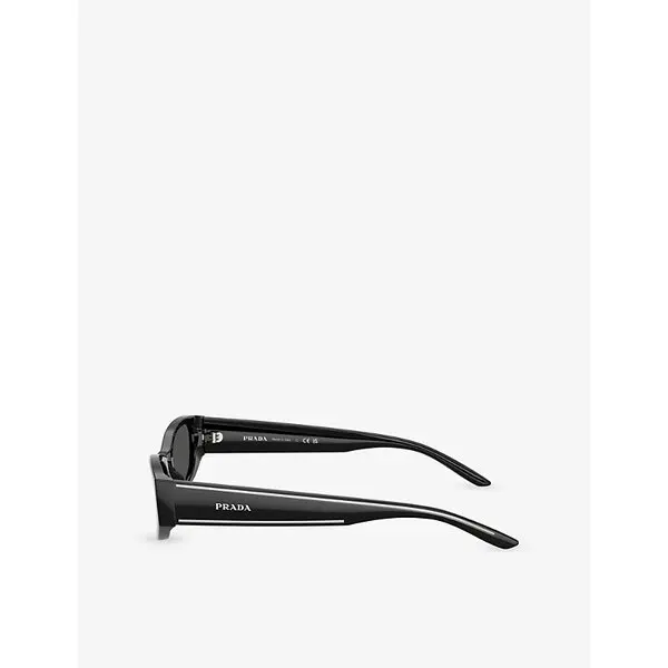 Prada Pr D22s Oval-frame Acetate Sunglasses