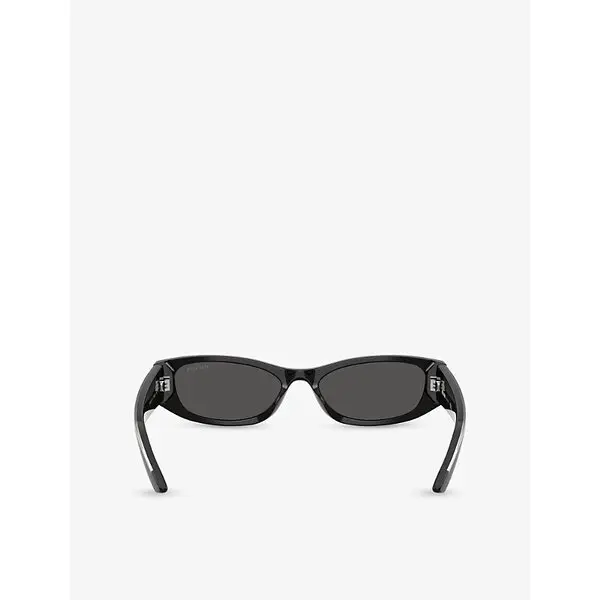 Prada Pr D22s Oval-frame Acetate Sunglasses