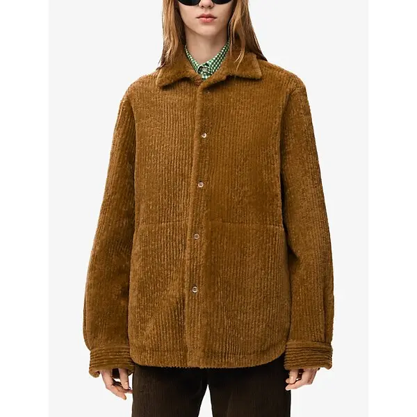 Loewe Ribbed Relaxed-fit Shearling-corduroy Overshirt