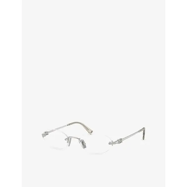 Miu Miu Mu 53wv Oval-frame Optical Glasses
