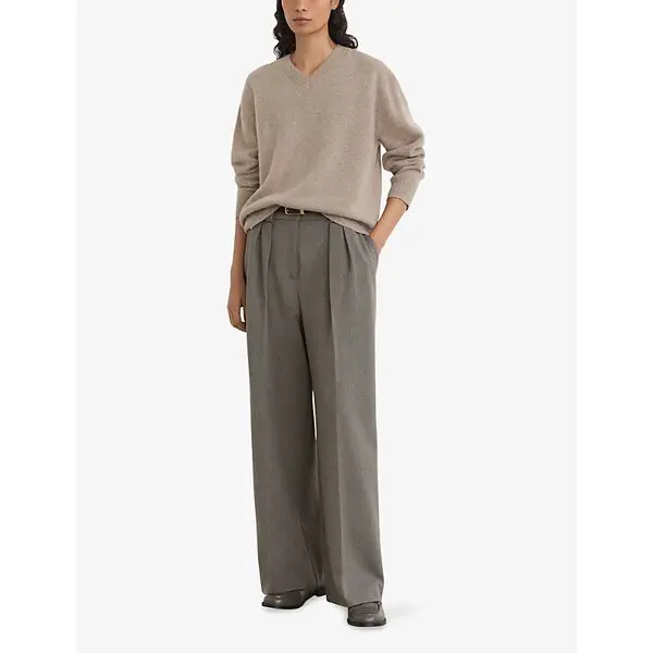 REISS Jenna V-neck Cashmere Jumper