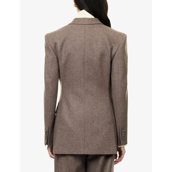 Gabriela Hearst Gavin Double-breasted Wool-blend Blazer