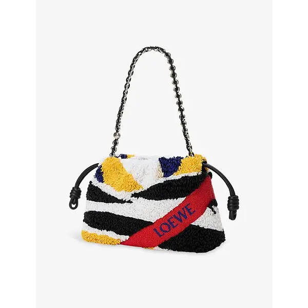 Loewe Flamenco Bead Embroidered Medium Leather Purse