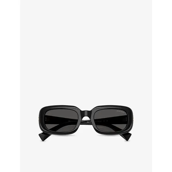 Miu Miu Mu B13s Rectangle-frame Acetate Sunglasses