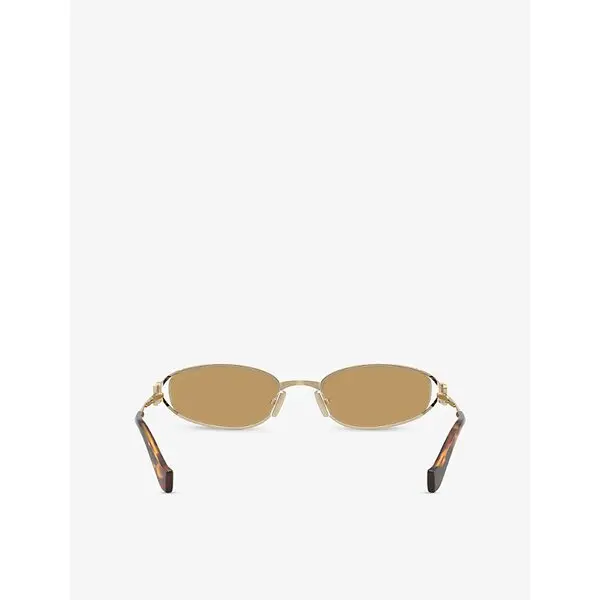 Miu Miu Mu C51s Irregular-frame Metal Sunglasses