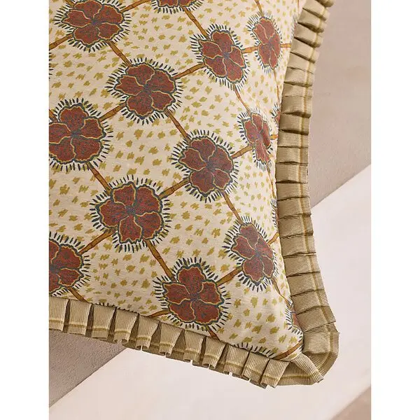 SOHO HOME Sylvie Square Linen And Silk Cushion