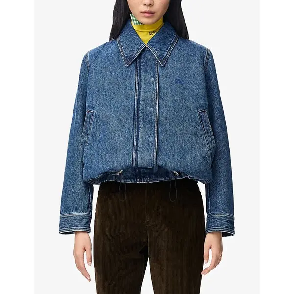 Loewe Drawstring-hem Relaxed-fit Denim Jacket