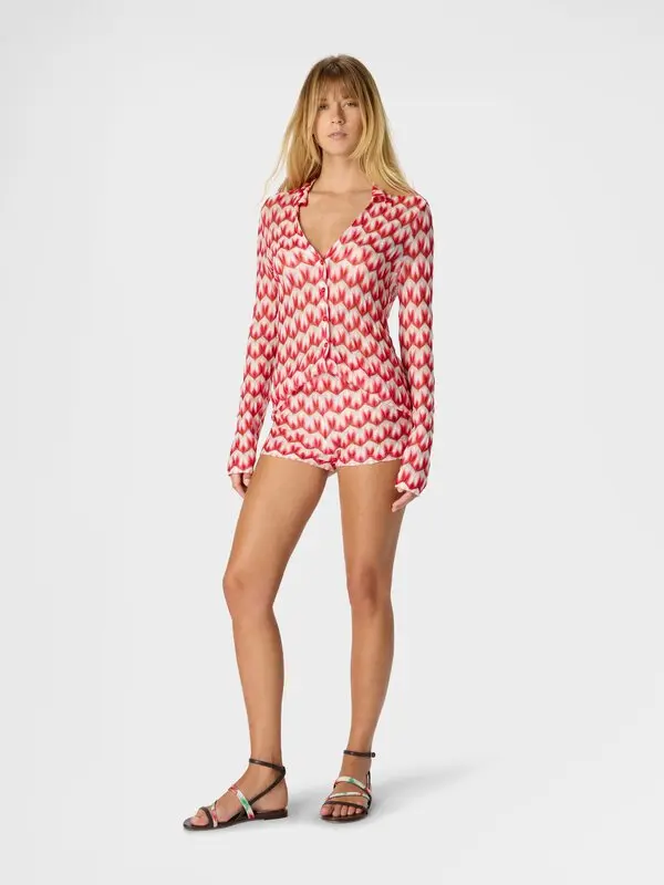 Missoni Shirt In Viscose With Floral Pattern