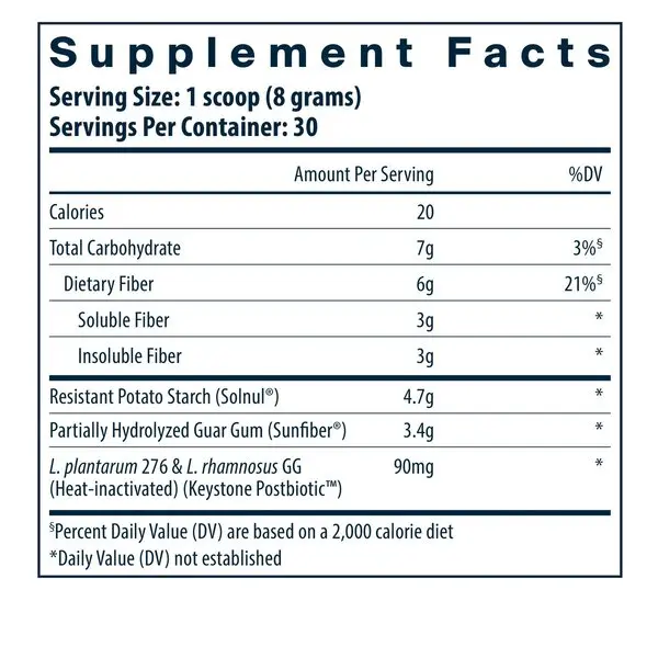 VITAL NUTRIENTS Glp-1 Daily Support Fiber Powder Unflavored 248 Grams