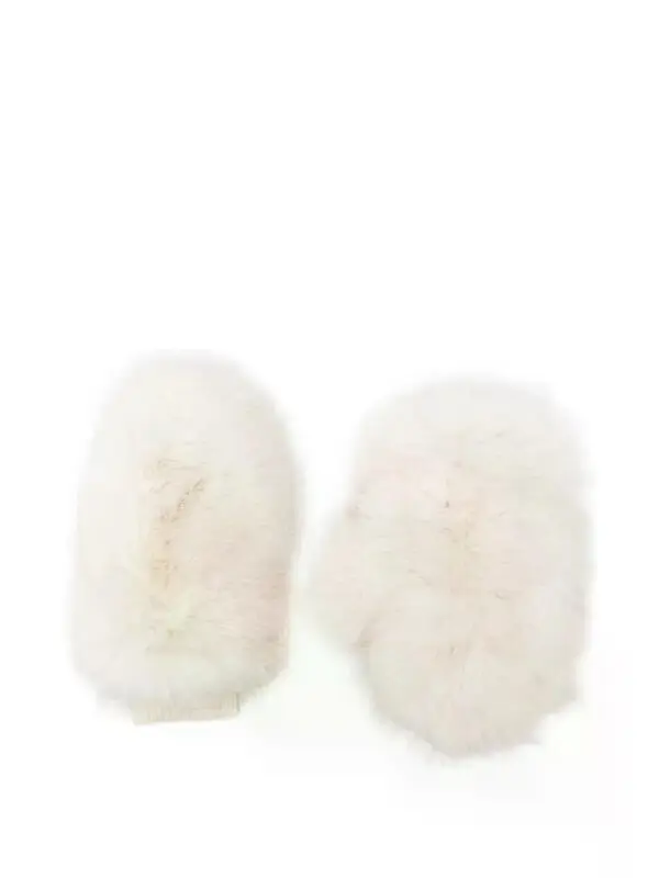 Rudsak Faux-fur Gloves - Neutrals