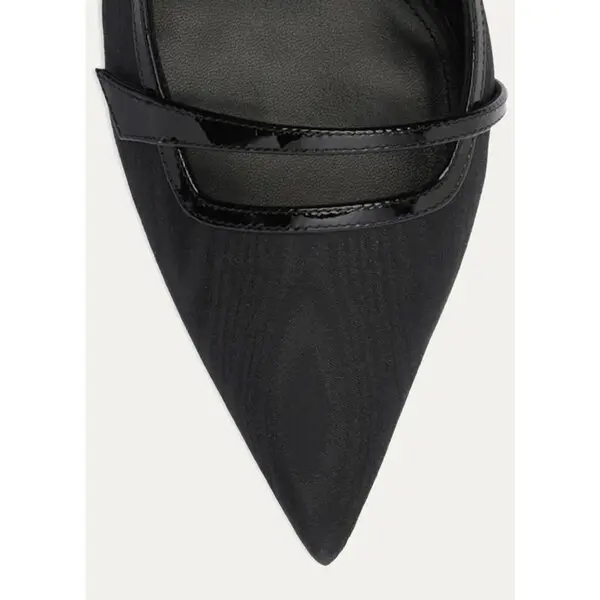 ALEXANDRE BIRMAN 85mm Tita Moire Slingback Pumps - Black