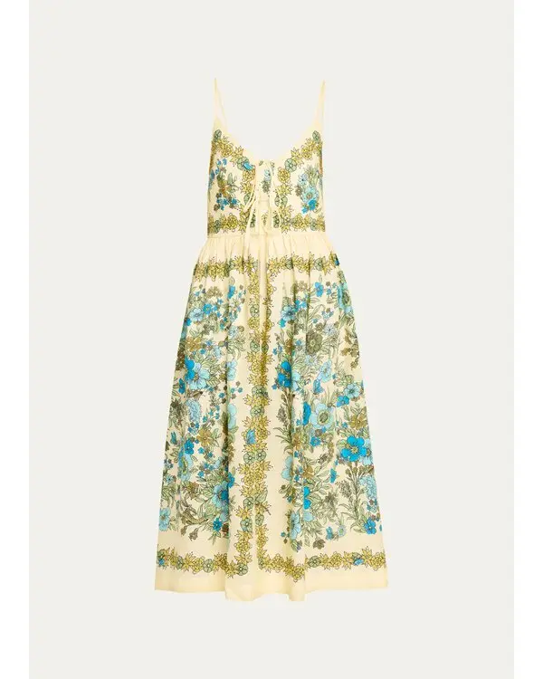 ALEMAIS Sophia Floral Midi Dress - Multi