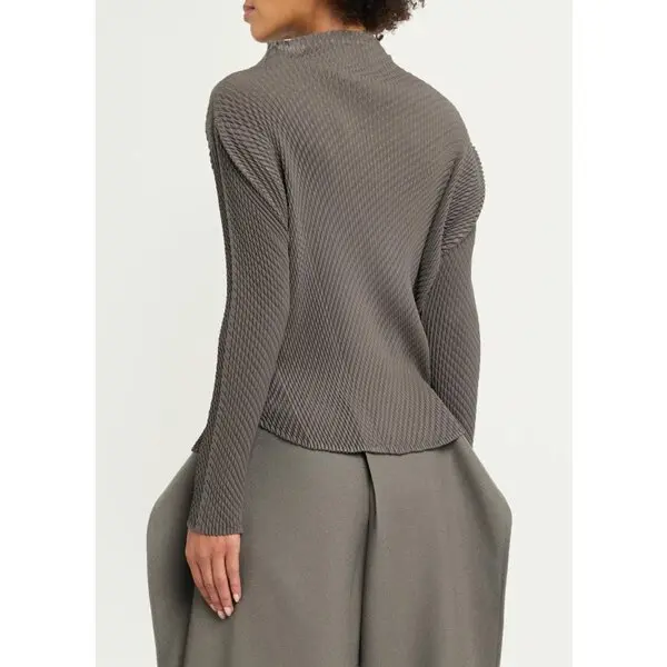 Issey Miyake Misty Pleats Long-sleeve Top