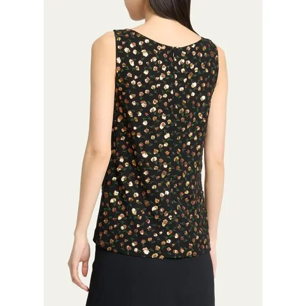 Dries Van Noten Floral Embellished Scoop-neck Tank Top