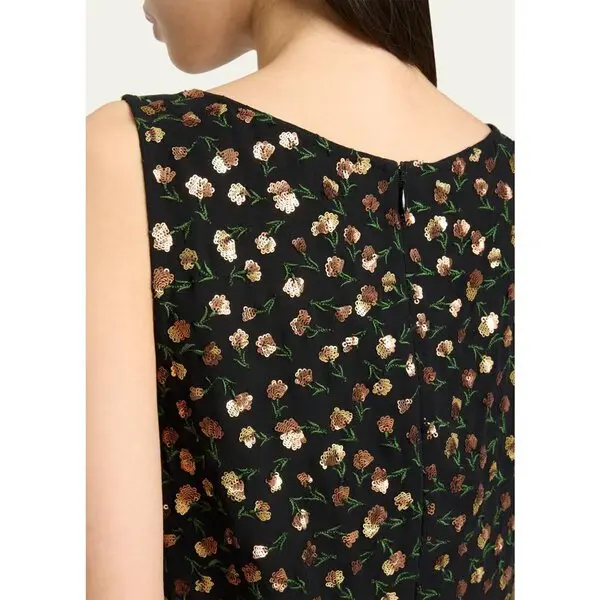 Dries Van Noten Floral Embellished Scoop-neck Tank Top