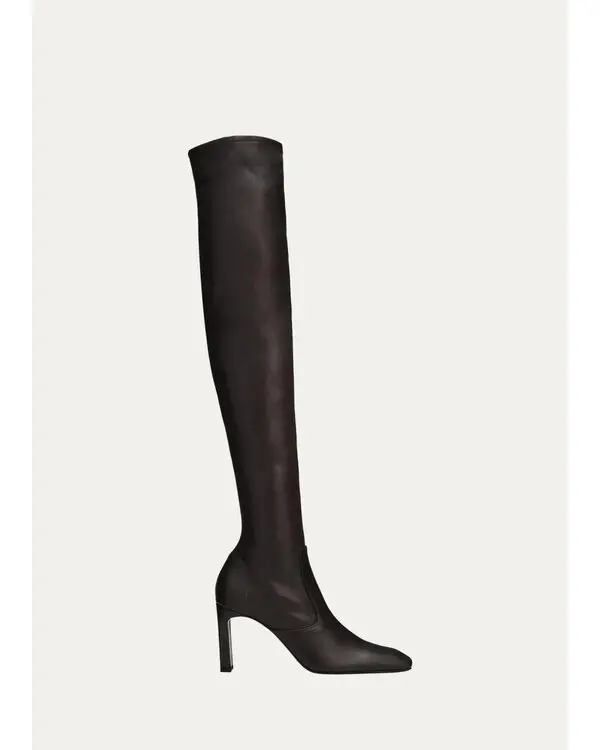 TOTEME 85mm Leather Over-the-knee Boots - Bark