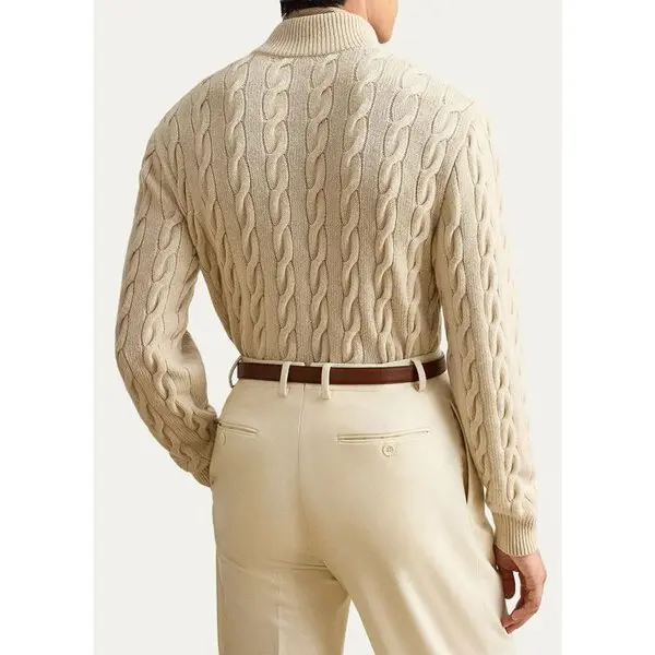 Ralph Lauren Purple Label Cable-knit Cashmere Sweater