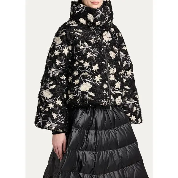 Moncler Perroquet Floral Down-fill Jacket