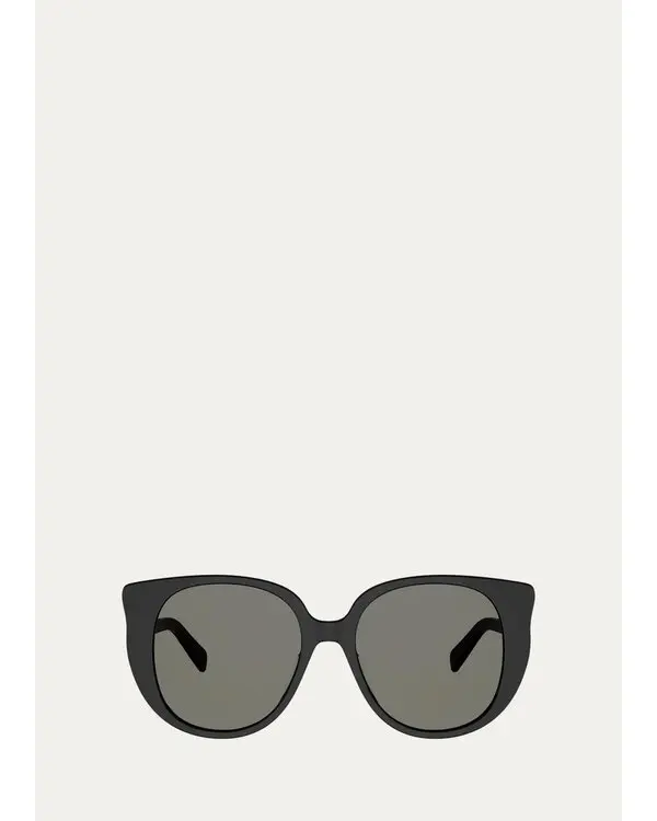 Celine Triomphe Mini 55mm Butterfly Sunglasses - Black/smoke