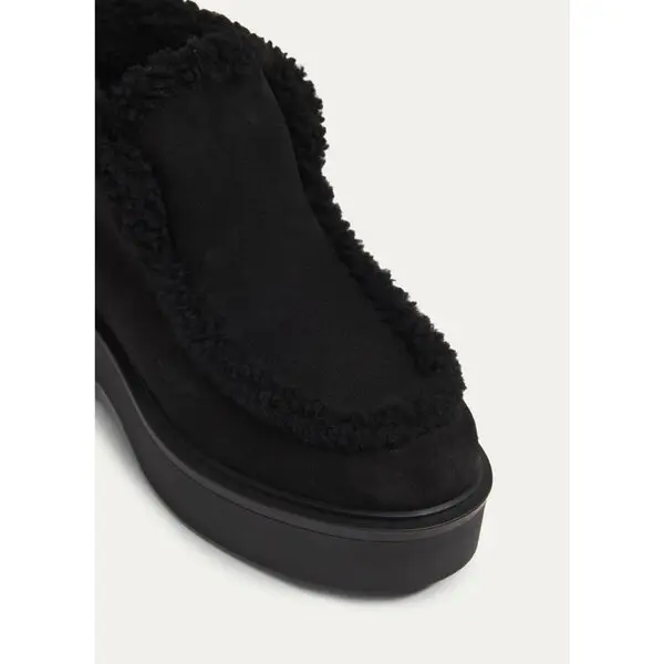 GIANVITO ROSSI Suede Shearling-lined Ankle Boots