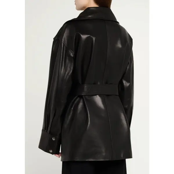 HEIRLOME Ellis Belted Leather Jacket