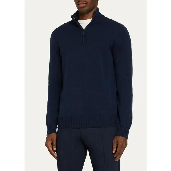 Cesare Attolini Cashmere Half-zip Sweater