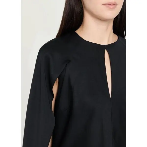 Simkhai Lauren Satin Cape Top - Ivory