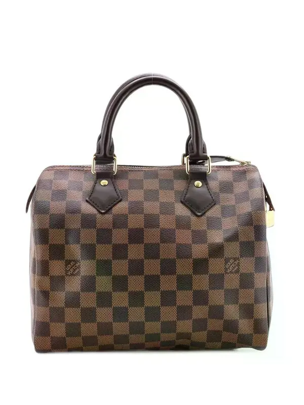 LOUIS VUITTON Speedy Handbag Damier 25 Satchel