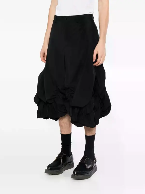 Comme Des Garçons Ruched Tiered Shorts