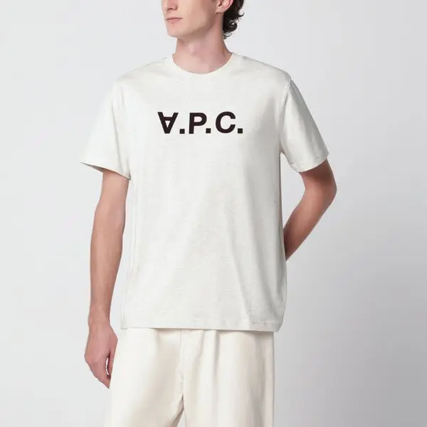 A.p.c. Ecru Standard Grand Vpc Cotton T-shirt - White