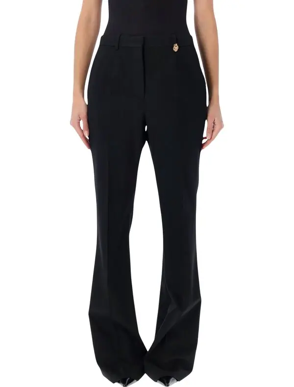 Versace Tailored High-waist Flared Trousers - Nero