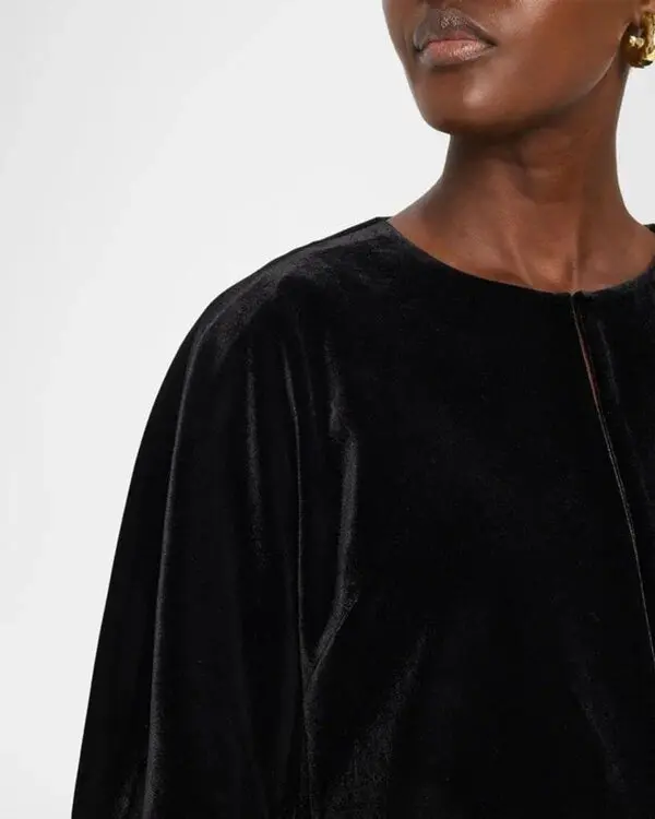 Rickie Freeman For Teri Jon Cropped Velvet Bolero