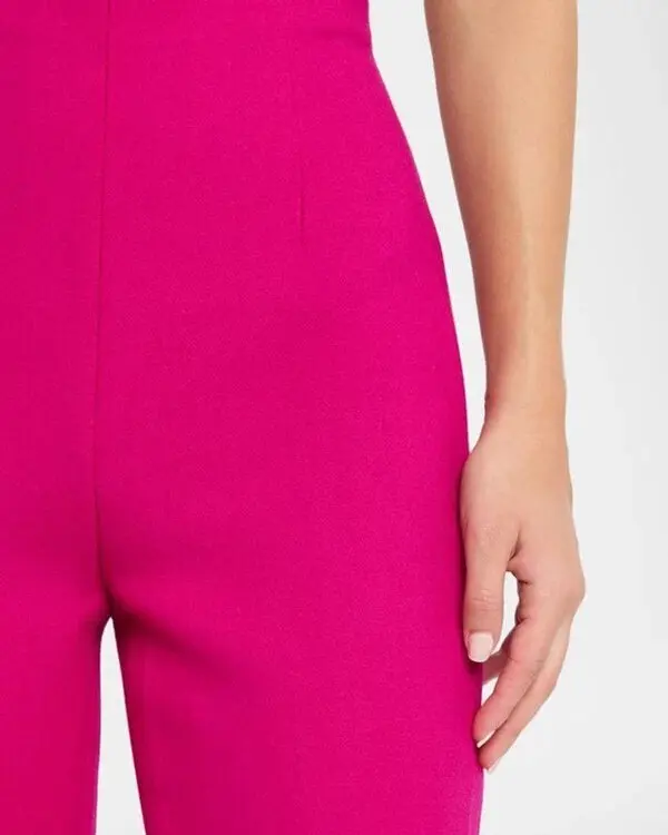 SERGIO HUDSON High-waisted Flared-leg Pants