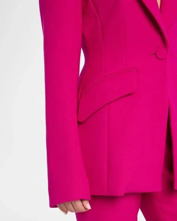 SERGIO HUDSON Crepe Single-breasted Blazer