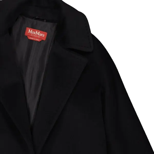 Max Mara Wool Apice Coat - Black
