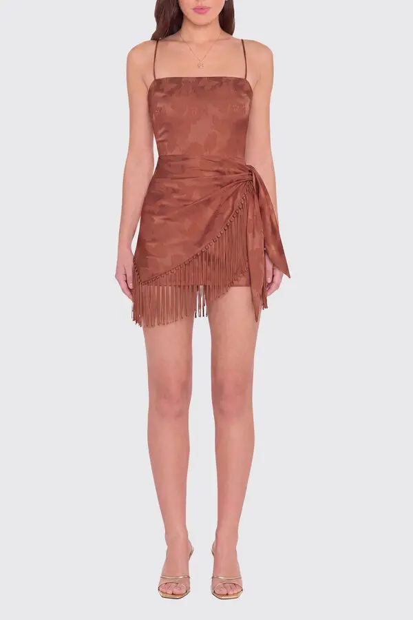 Amanda Uprichard Marrakesh Romper - Rust