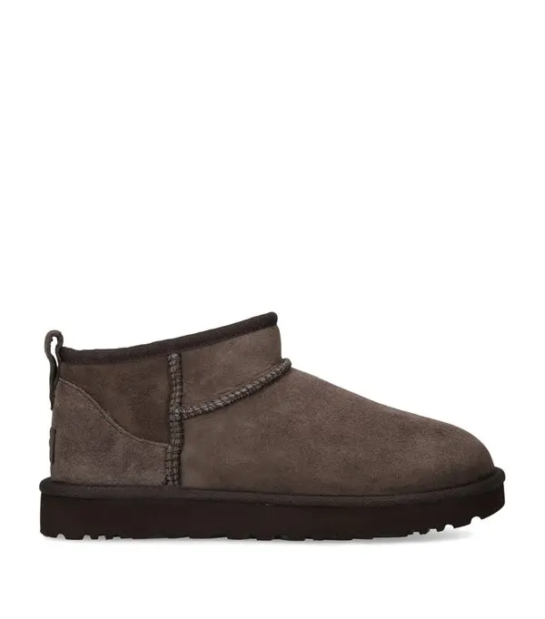 UGG Suede Classic Ultra Mini Boots - Brown