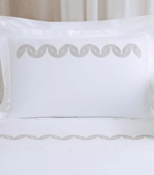 Frette Cotton Grace Avant Garde Embroidery King Pillowcase